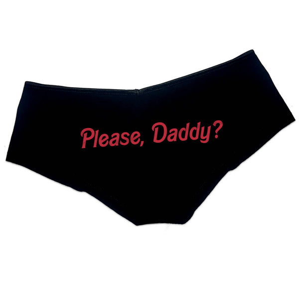 Please, Daddy? Panties, DDLG Boyshort Booty Panty, Womens Underwear ...