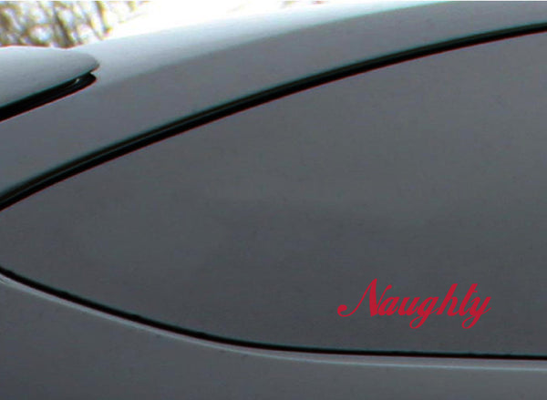 Naughty Decal Laptop Sticker Car Decals Yeti Tumbler Appliance Funny W ...