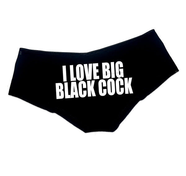 I Love Big Black Cock Panties Queen Of Spades Panties Black Cock Slut ...