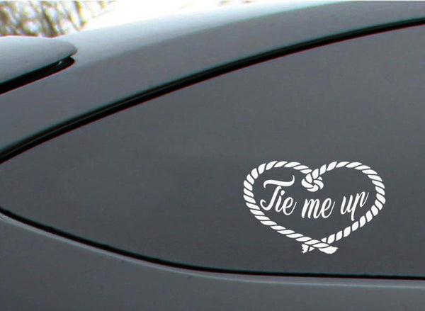 Tie Me Up Rope Love Panties Rope Bondage Decal Laptop Sticker Car Deca ...