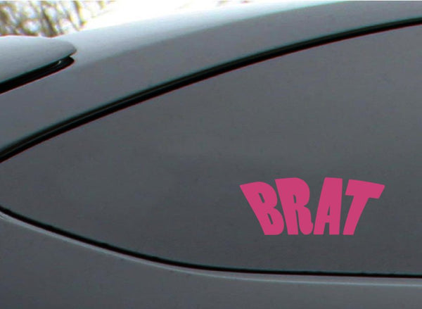 Brat Decal Laptop Sticker Car Decals Yeti Tumbler Appliance Funny Wind ...